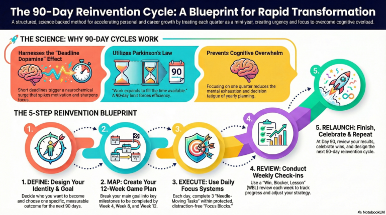 How to Reinvent Yourself Every 90 Days (Step-By-Step) - Dewansh Jain